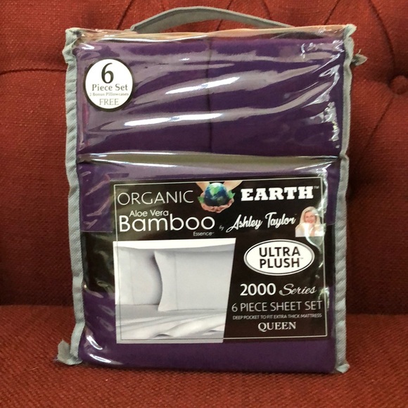 Ashley Taylor | Bedding | Bamboo Sheets 6 Piece Set Queen Purple | Poshmark